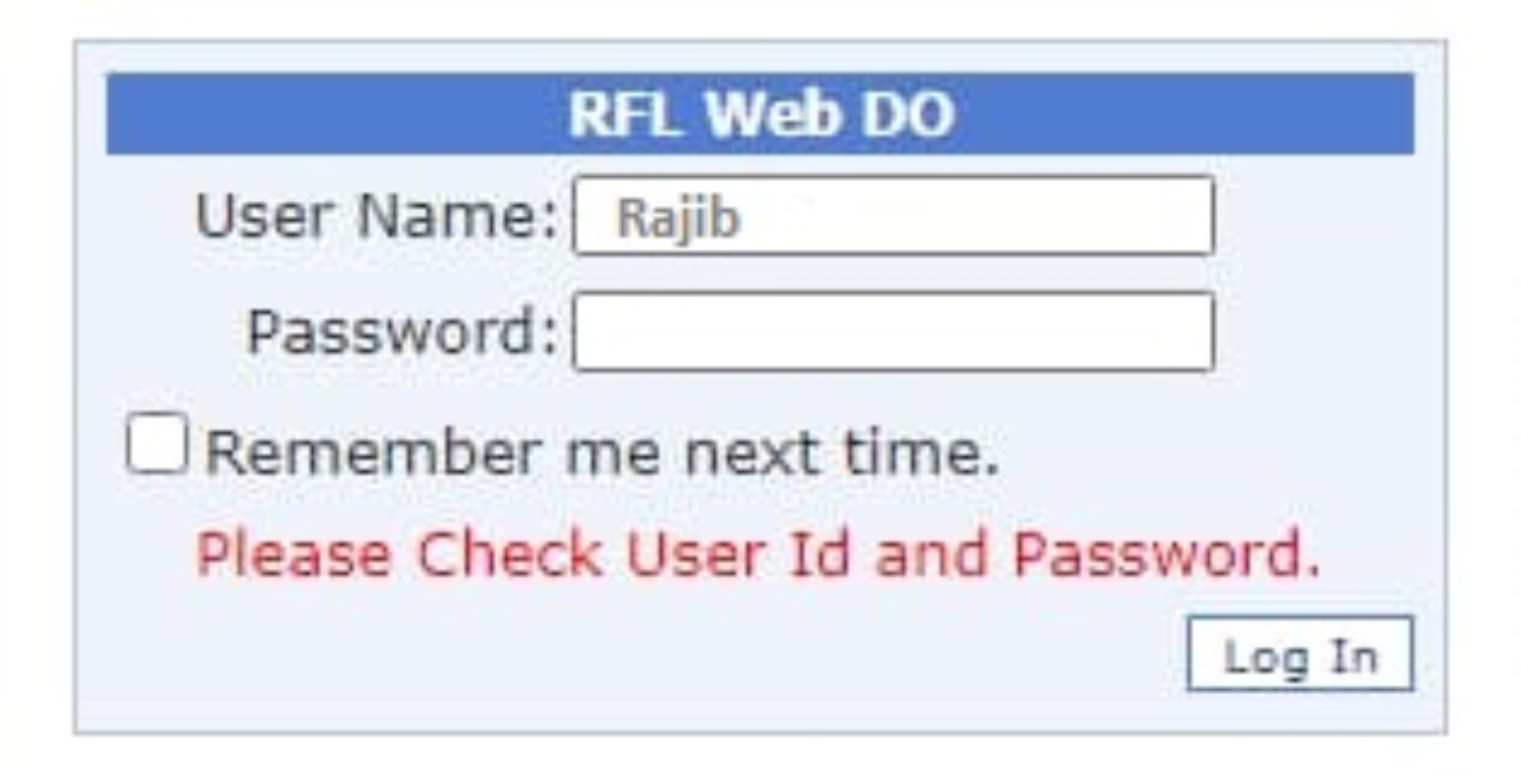 RFL Web Do BD Login, Registration And Easy Guide in 2024